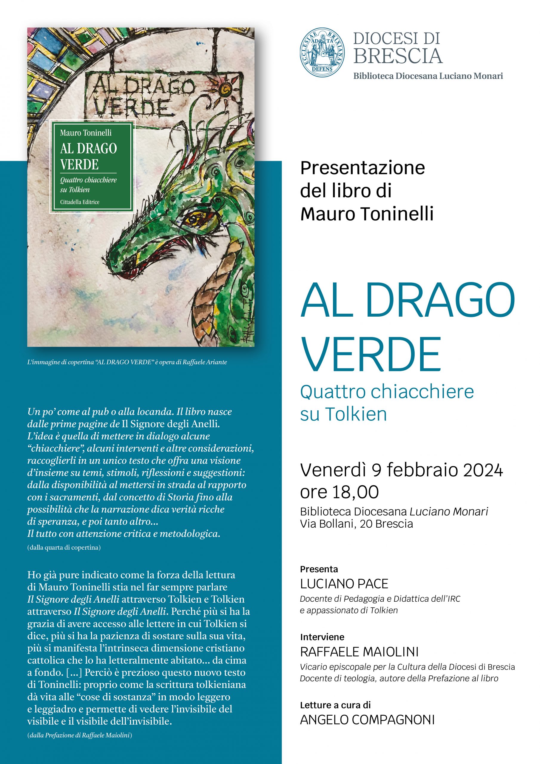 Al drago verde. Presentazione del libro di Mauro Toninelli - Diocesi di ...
